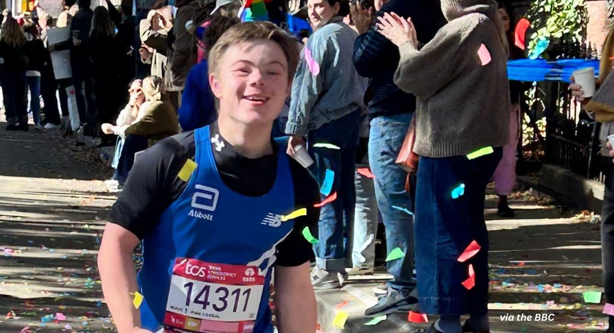 Runner with Down syndrome dances his way through New York marathon ...