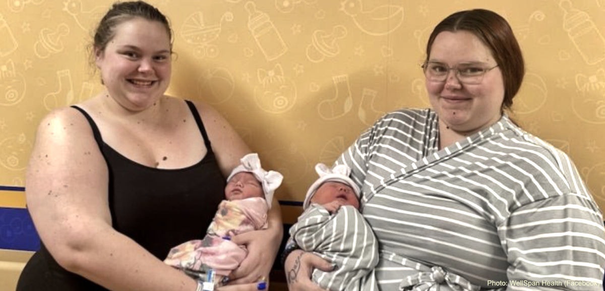 Twin sisters give birth on the same day in the same hospital | Live Action